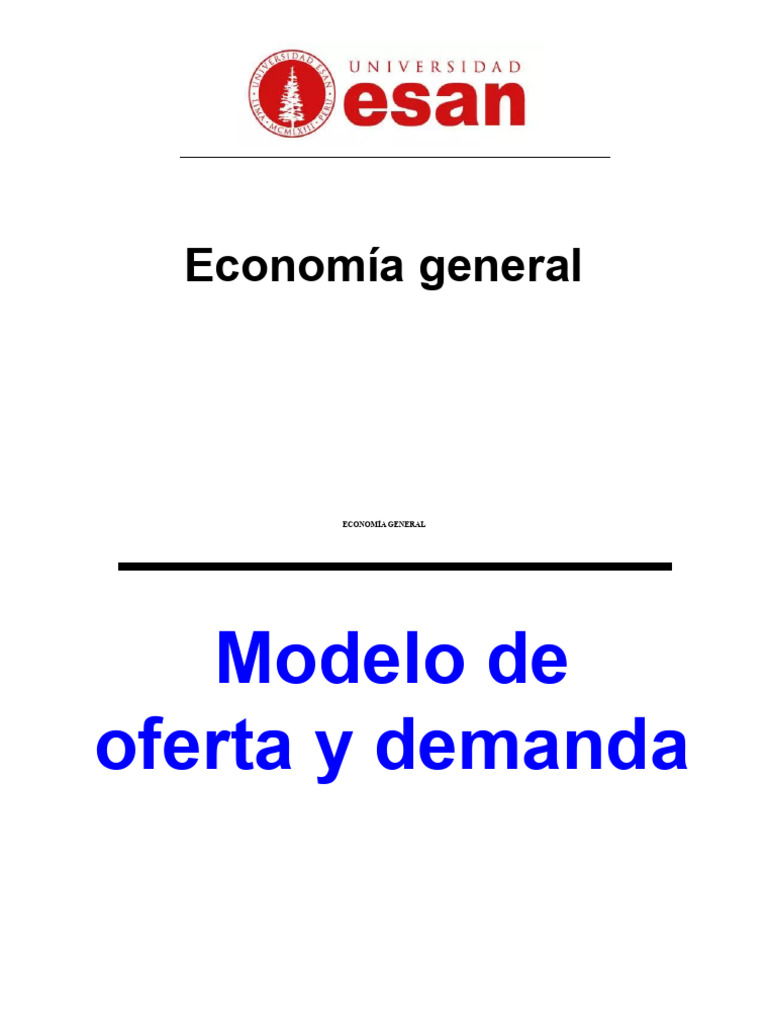 ESAN - LA DEMANDA - 2023 1 (4) | PDF | Oferta y demanda | Excedente económico