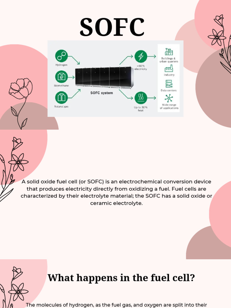 SOFc | PDF | Solid Oxide Fuel Cell | Fuel Cell