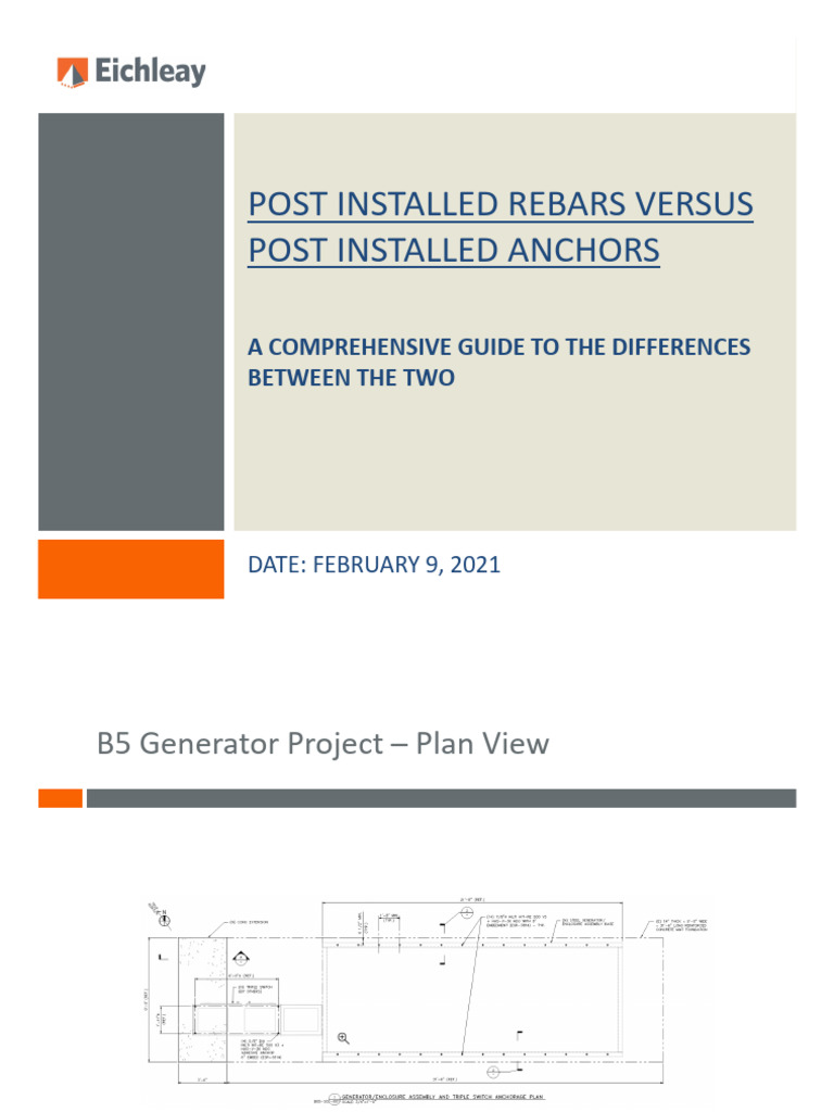 Post Installed Anchors Versus Post Installed Rebar | PDF | Concrete | Stress (Mechanics)