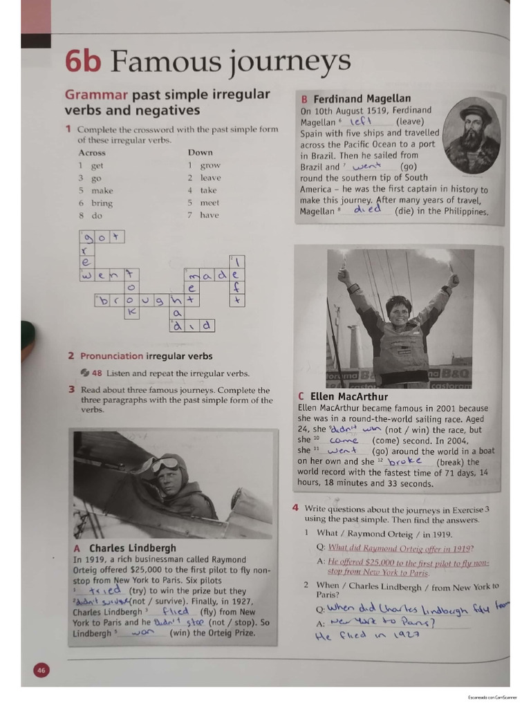 Workbook 6B, 6C, 6D y 6E | PDF