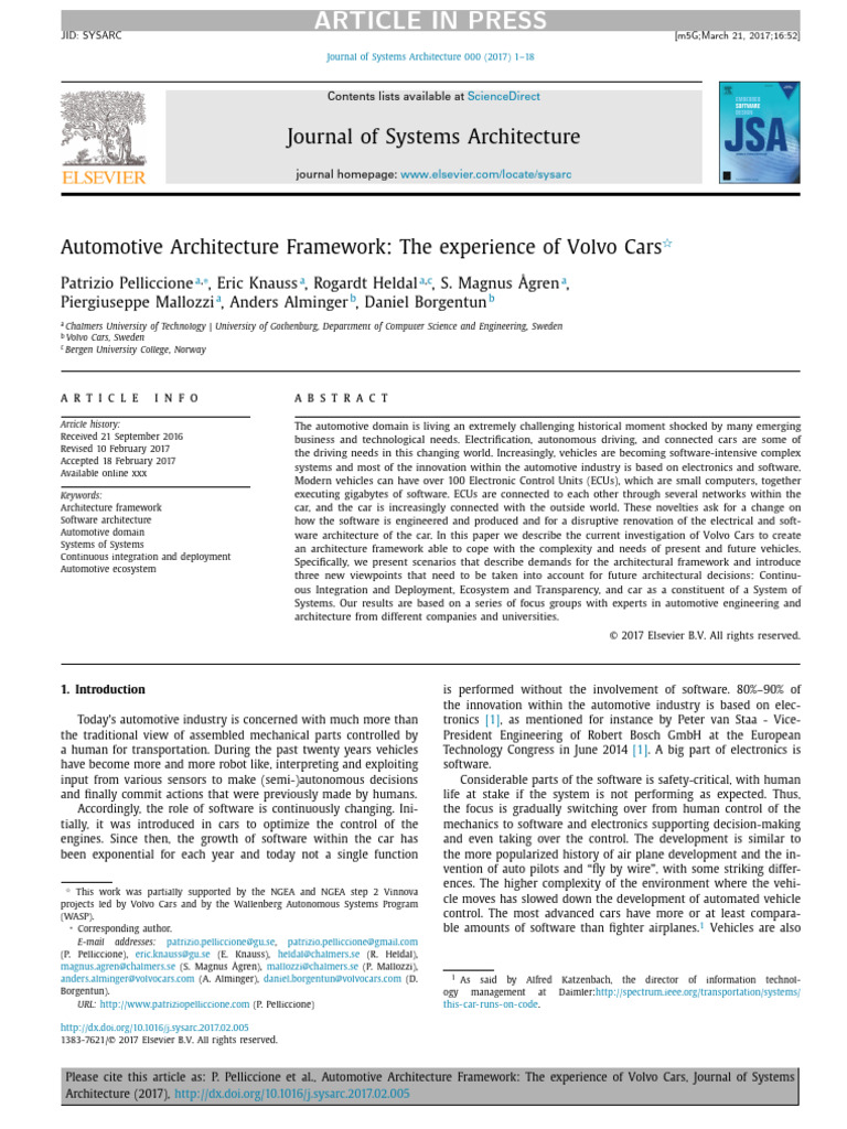 Pelliccione 2017 | PDF | Software Architecture | Systems Science