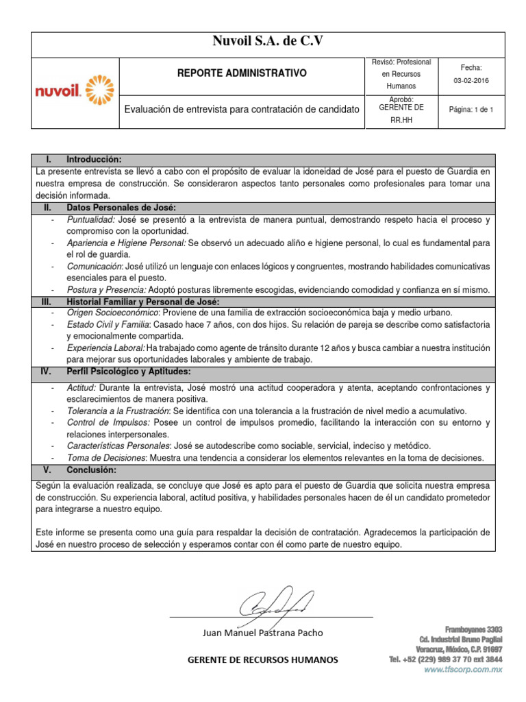 16 Reporte Administrativo | PDF | Toma de decisiones | Gestión de ...