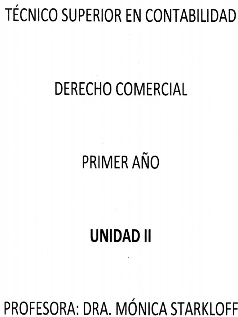 Derecho Comercial 2 | PDF
