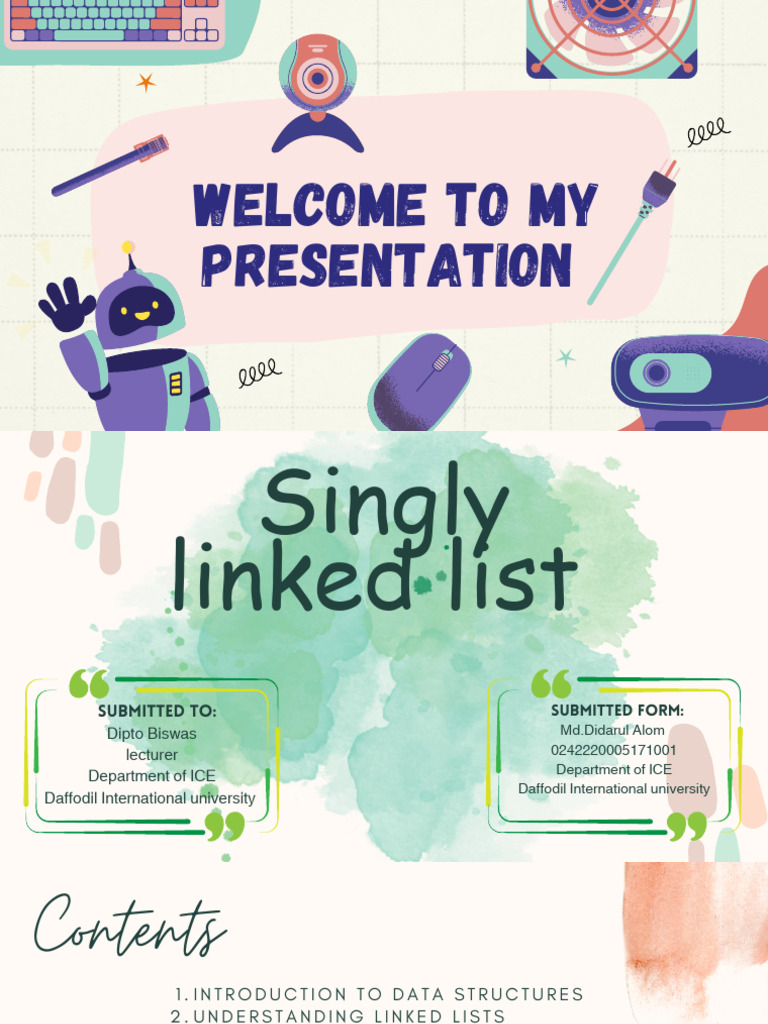 Singly Linked List - 20231103 - 170124 - 0000 | PDF | Computer Science | Information Technology