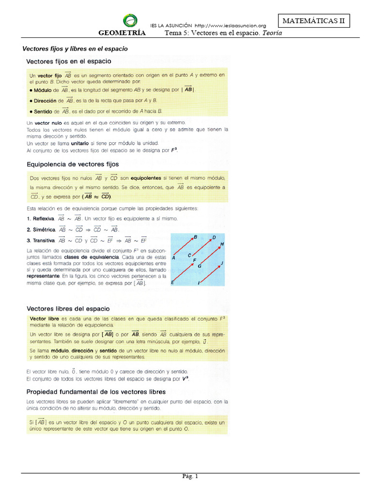 05TEORIA Geometria 05vectores Teoria | PDF | Espacio vectorial | Vector ... 05TEORIA Geometria 05vectores Teoria | PDF | Espacio vectorial | Vector ...