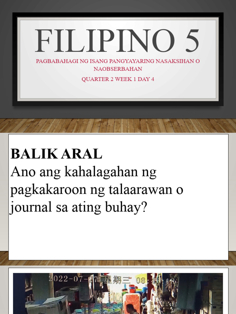FILIPINO Q2 W3 Day1 | PDF