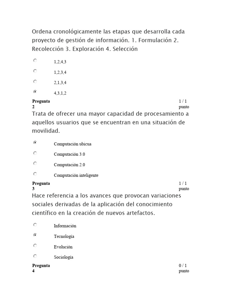 Parcial 1 Gestion de La Informacion | PDF | Información | Informática Parcial 1 Gestion de La Informacion | PDF | Información | Informática