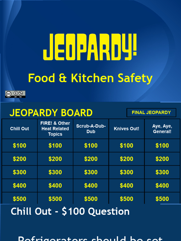 Food Kitchen Safety Jeopardy | Download Free PDF | Knife | Nutrition