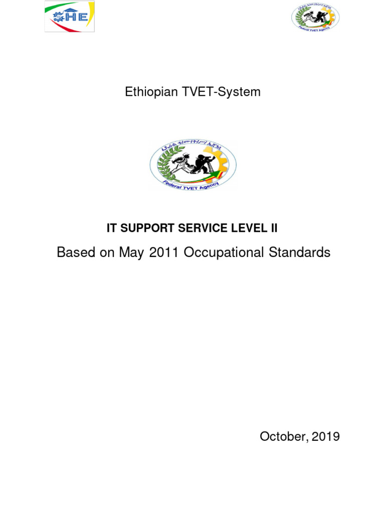 Ethiopian TVET-System: Based On May 2011 Occupational Standards | PDF ...