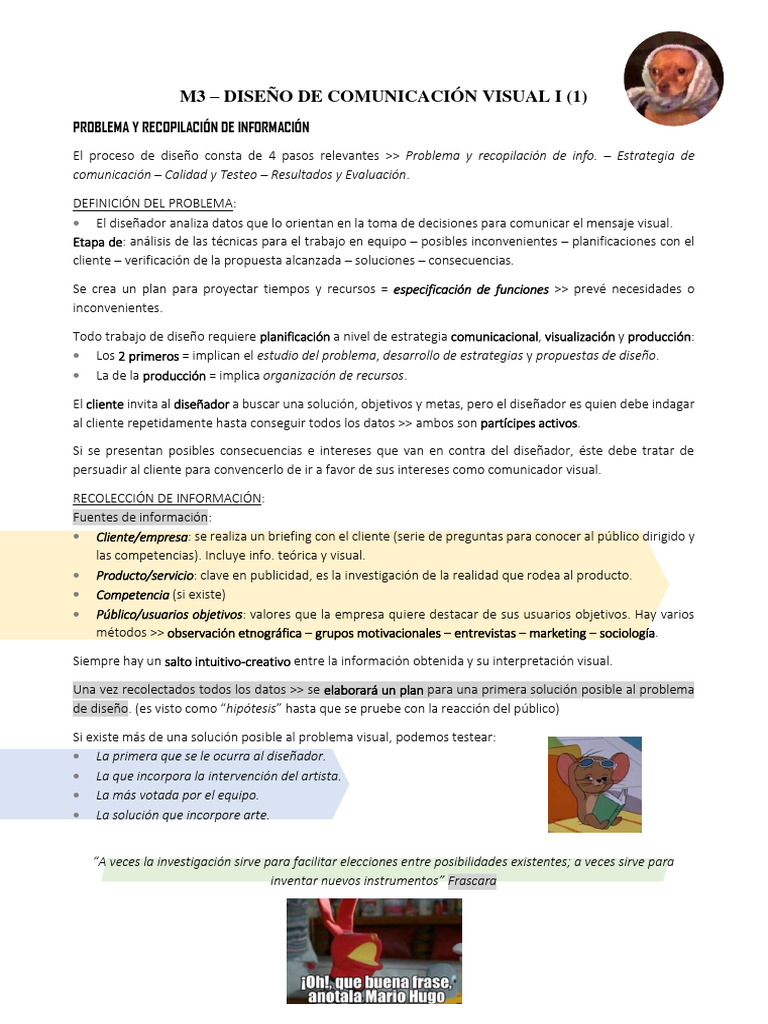 Resumen m3 - m4 Diseno C.V I | PDF | Diseño | Publicidad