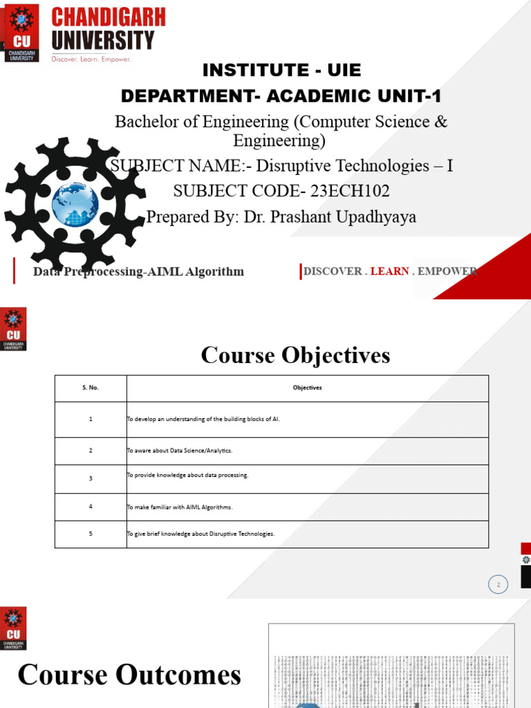 Data Preprocessing Aiml Algorithm1 Pdf Machine Learning Artificial Intelligence