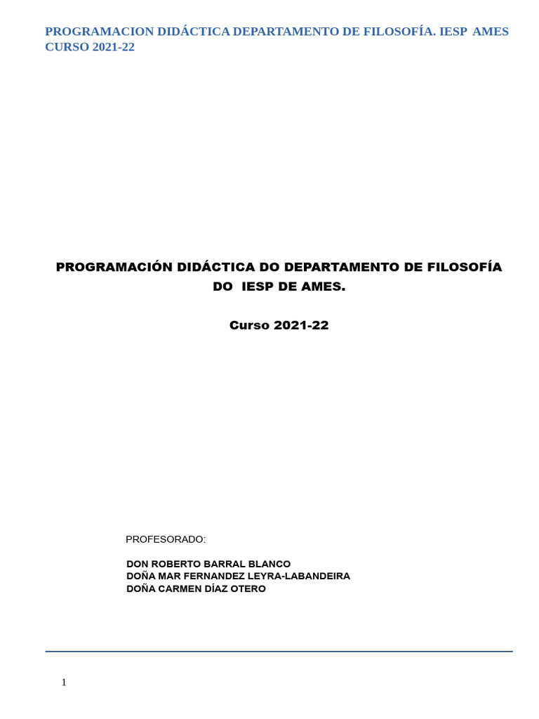 Prog Filosofia 2021 22 Corr | PDF