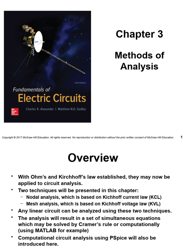 Alexander Ch03 PPT Fund Elec Circ 6e A | PDF | Bipolar Junction Transistor | Electrical Network