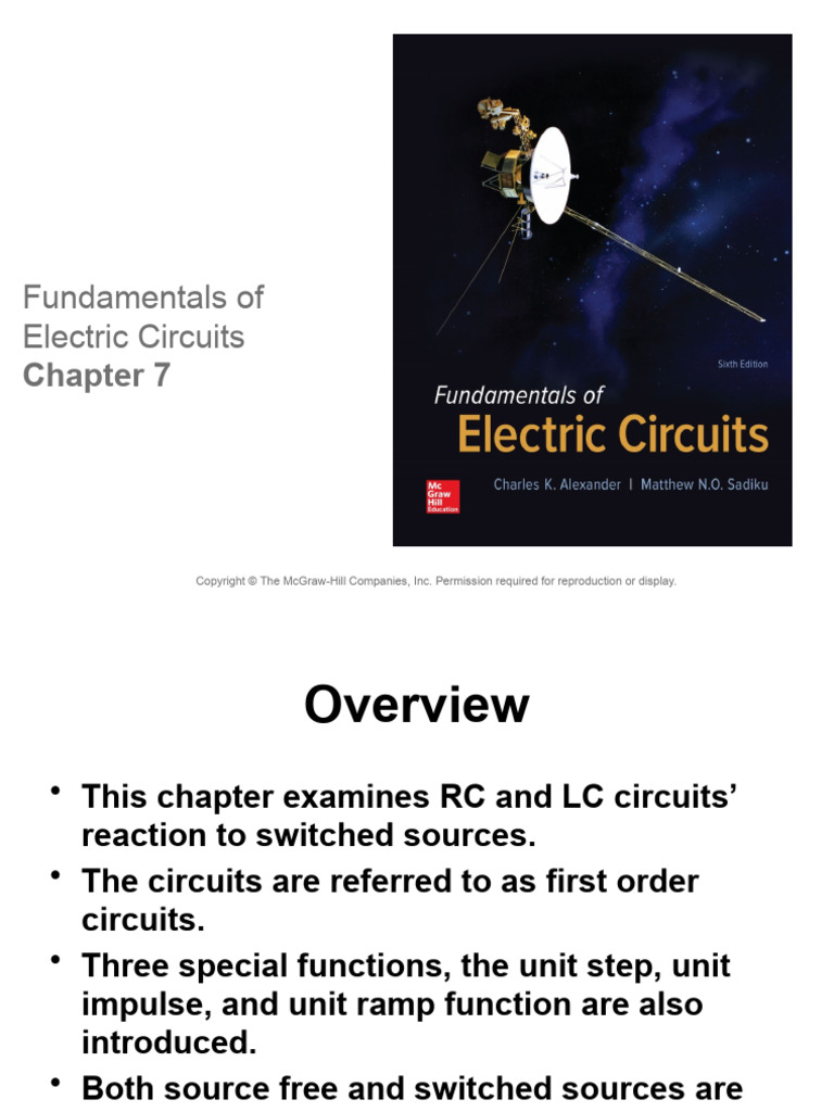 Alexander Ch07 PPT Fund Elec Circ 6e A | PDF | Electrical Network ...