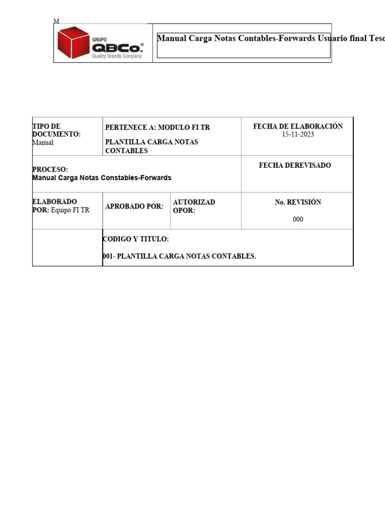 Manual Plantilla Nota Contable | Descargar gratis PDF | Contabilidad ...