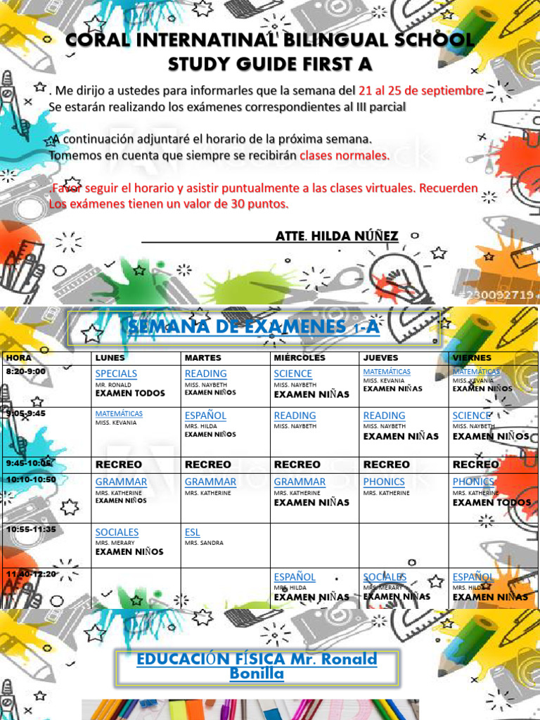 Guía de Exámenes III Parcial 1-A | PDF