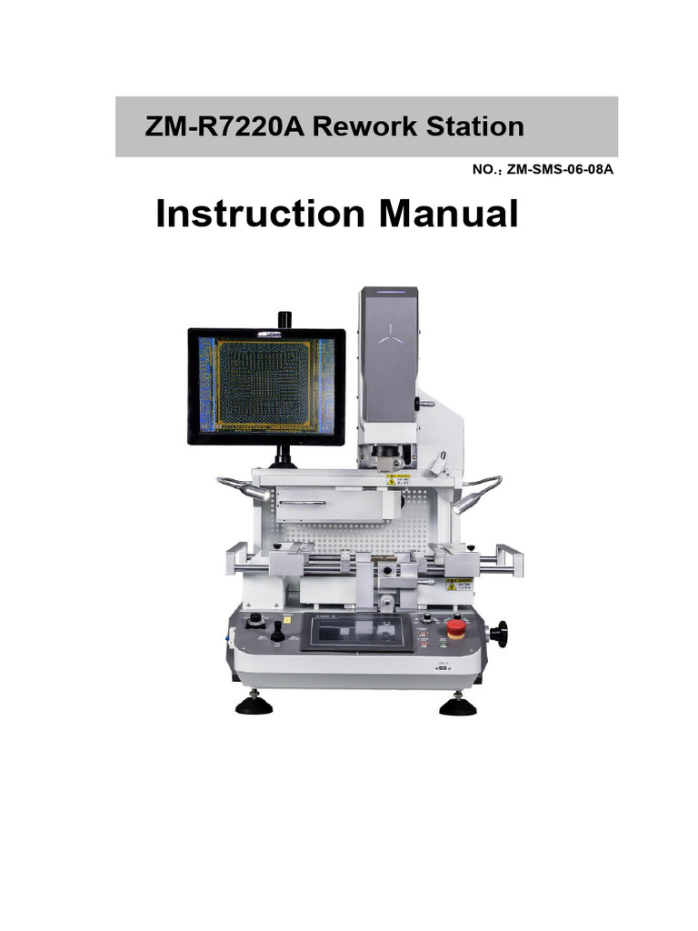 Instruction Manual: ZM-R7220A Rework Station | PDF | Printed Circuit ...
