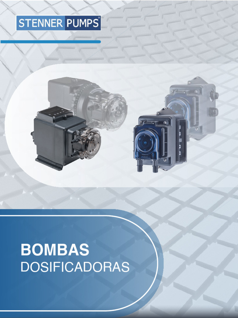 FT Ficha Tecnica Bombas Dosificadoras Stenner | PDF | Tubería (transporte de fluidos) | Tornillo