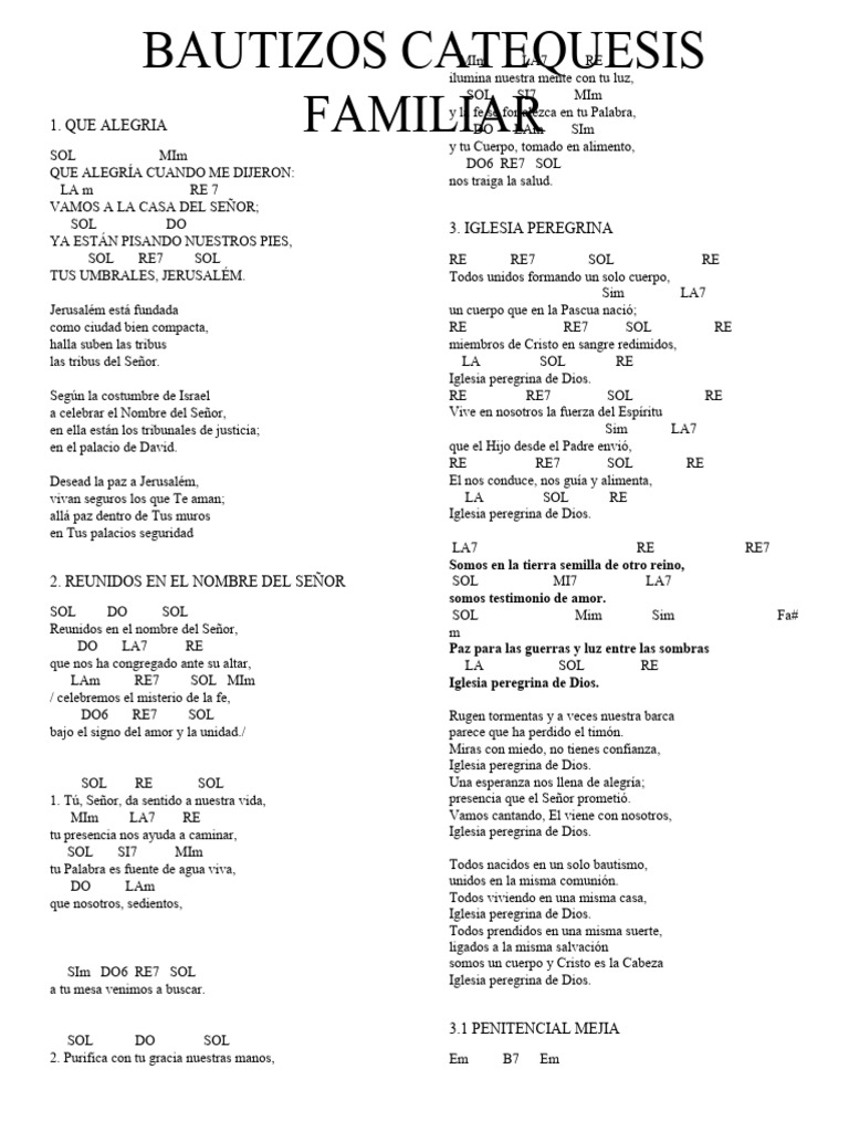 Bautizos Catequesis Familiar | Descargar gratis PDF | Cristo (título) | María, madre de Jesús