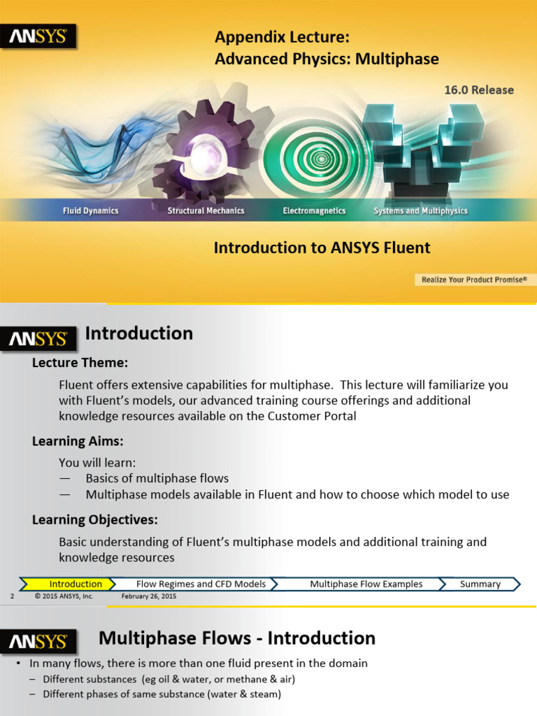 Fluent-Intro 16.0 Appendix Multiphase | PDF