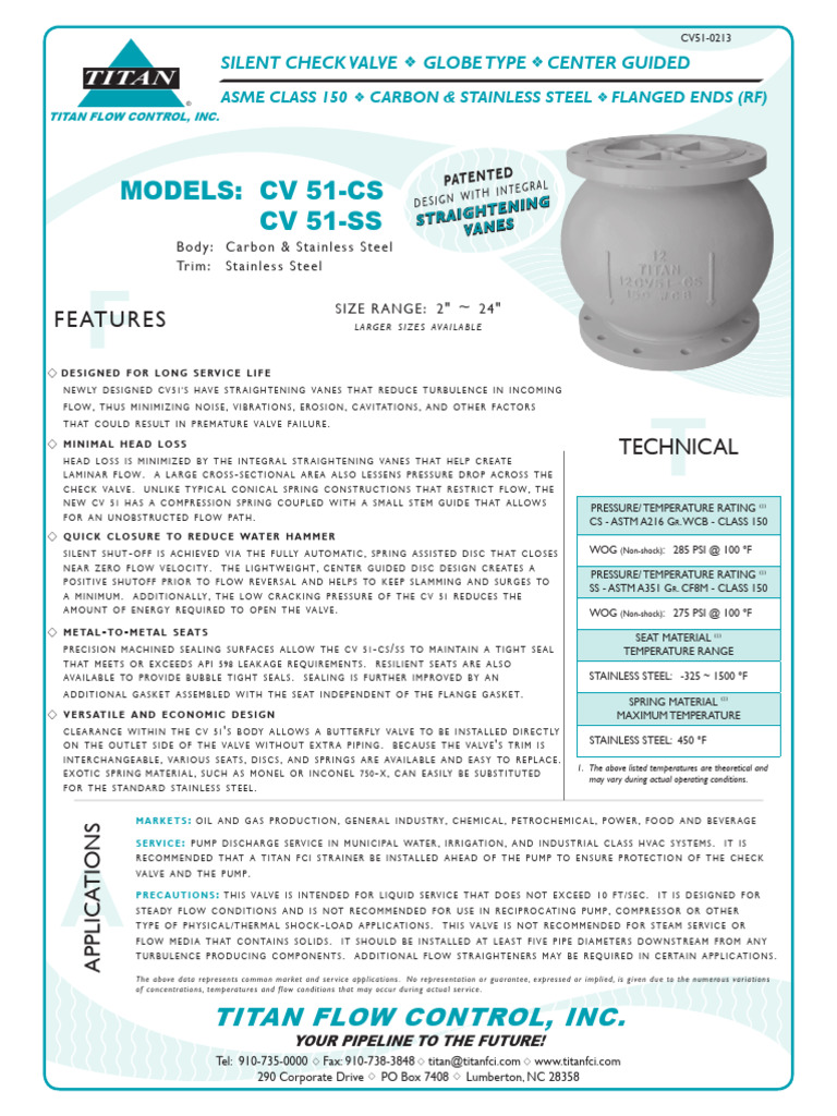 Titan CV51 | PDF | Building Materials | Mechanical Engineering