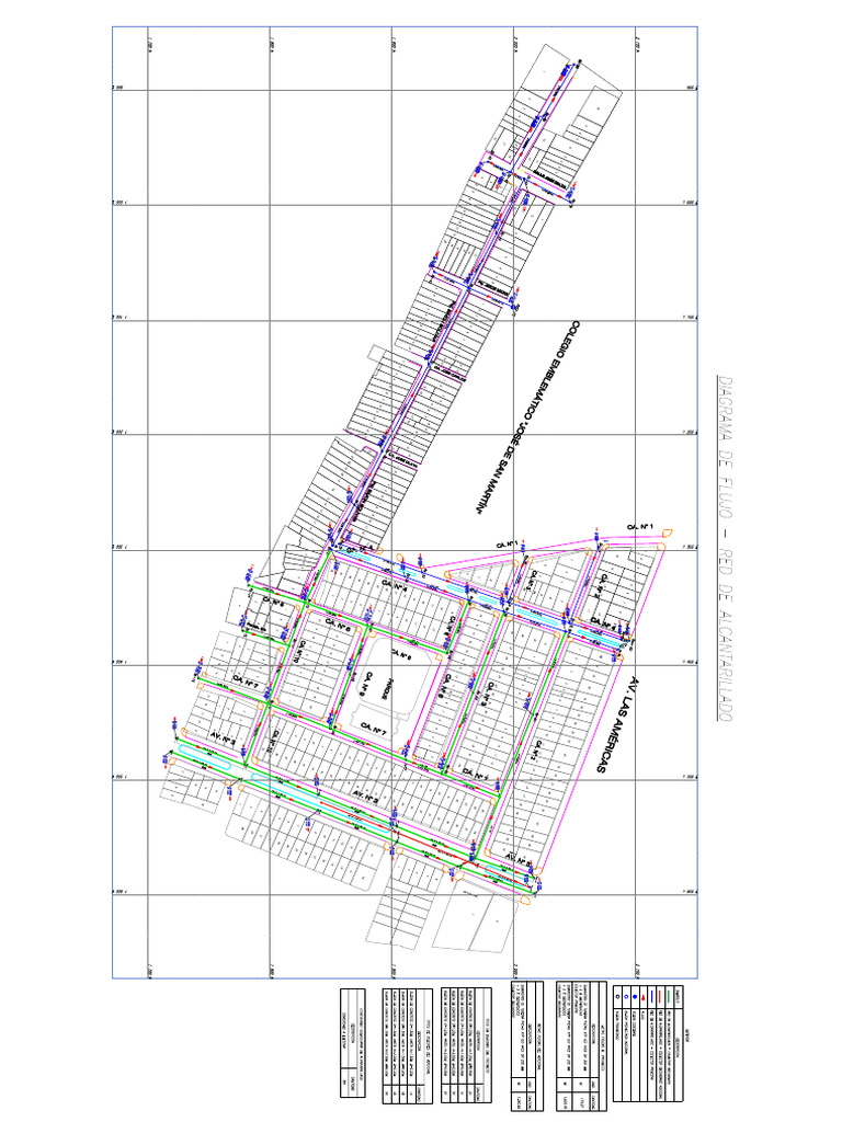 Plano Red de Alcantarillado | PDF