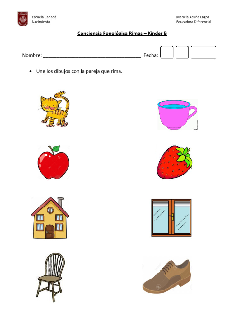 Guia Rimas Kinder B | PDF | Salud y bienestar