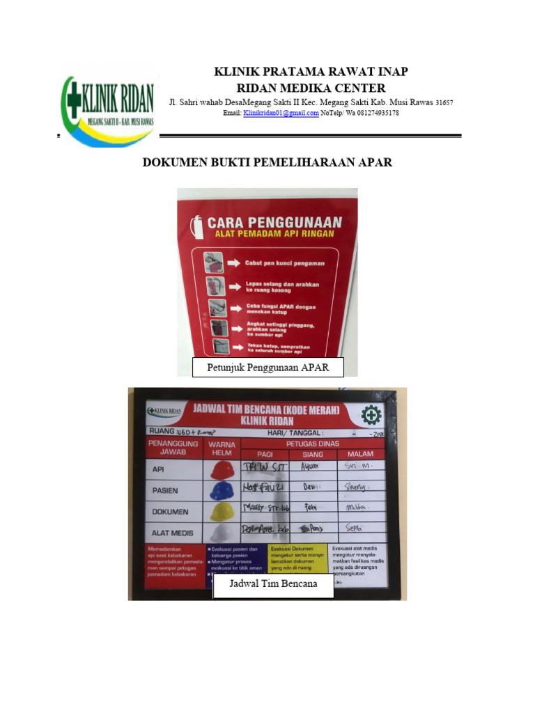 Bukti Pemeliharaan Apar | PDF | Pengembangan Diri | Sains & Matematika