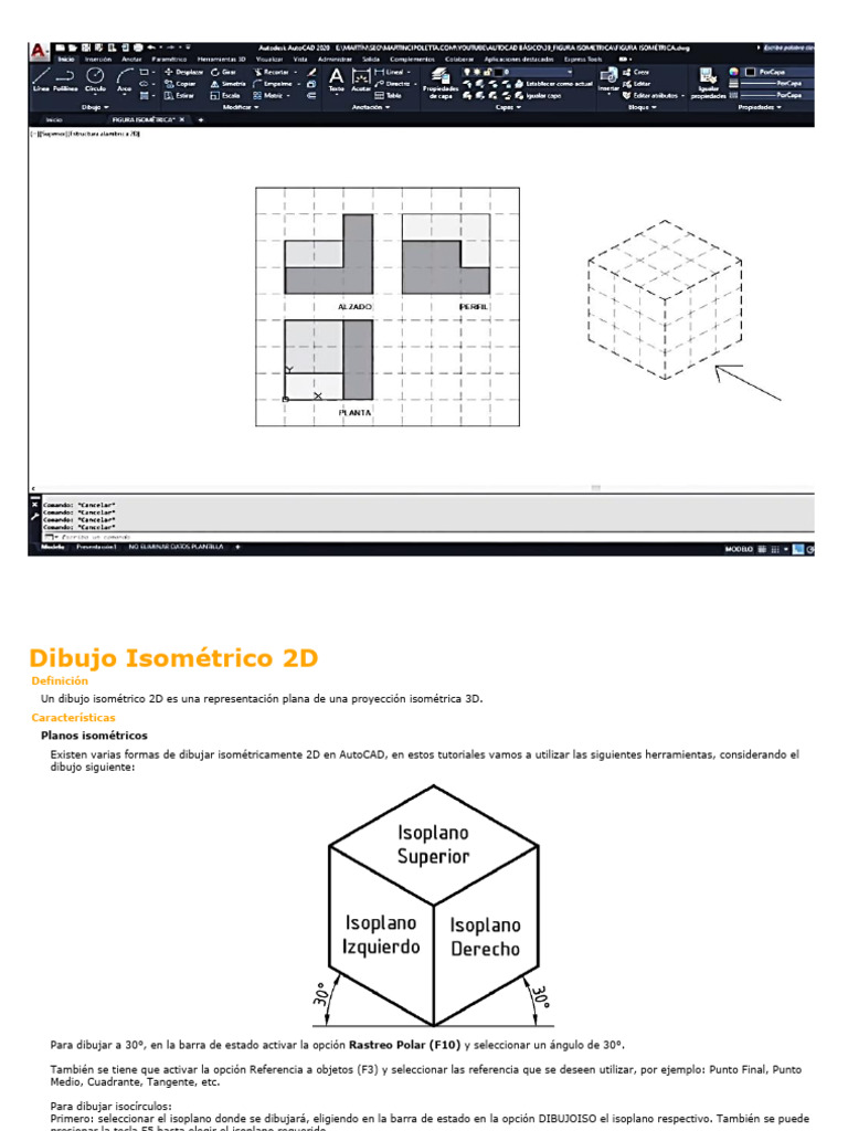 Dibujo Isométrico 2D | PDF | Elipse | Geometría