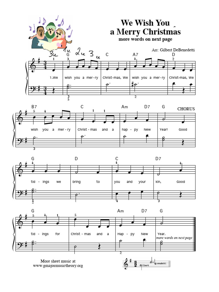 We Wish You A Merry Christmas: Arr: Gilbert Debenedetti | PDF ...