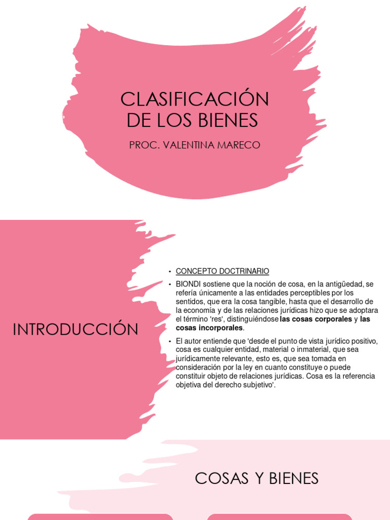 Clasificación de Los Bienes | PDF | Bienes | Propiedad