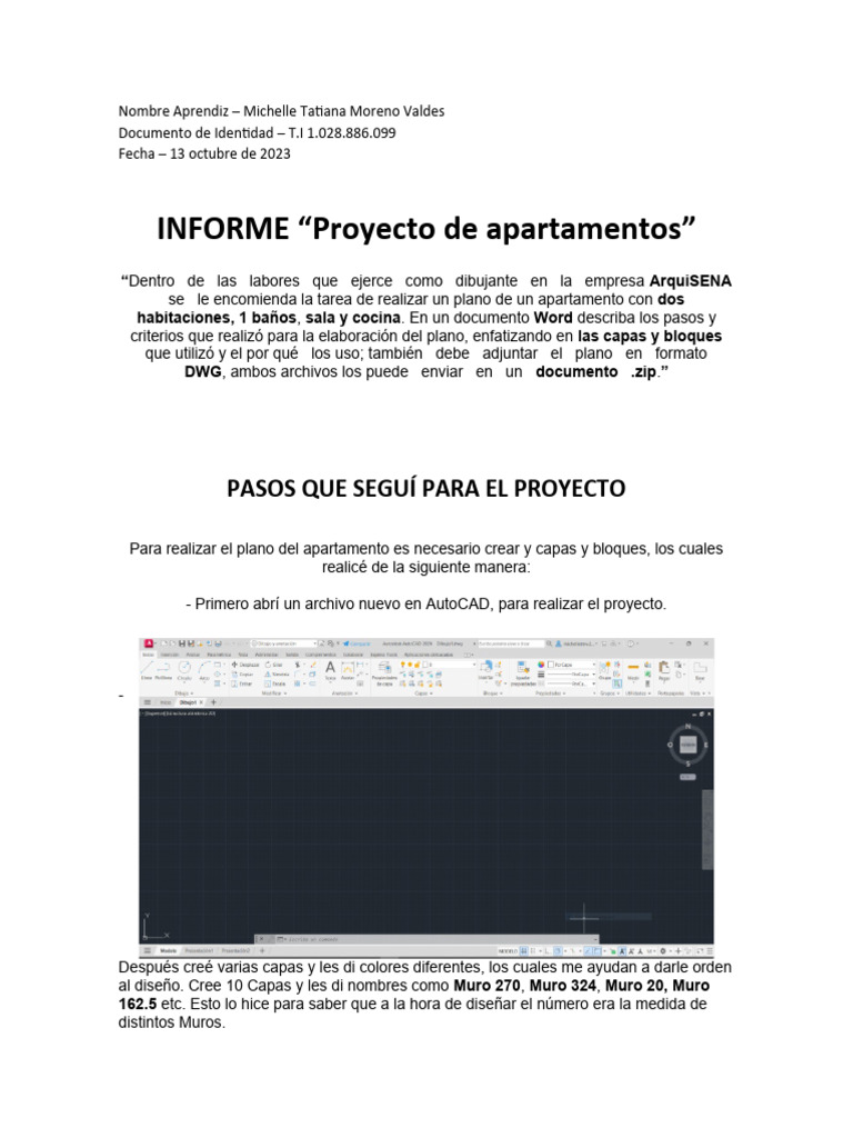 Proyecto de Apartamentos - INFORME | PDF