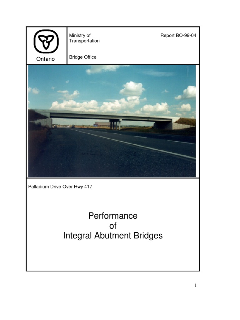 Performance of Integral Abutment Bridges | PDF