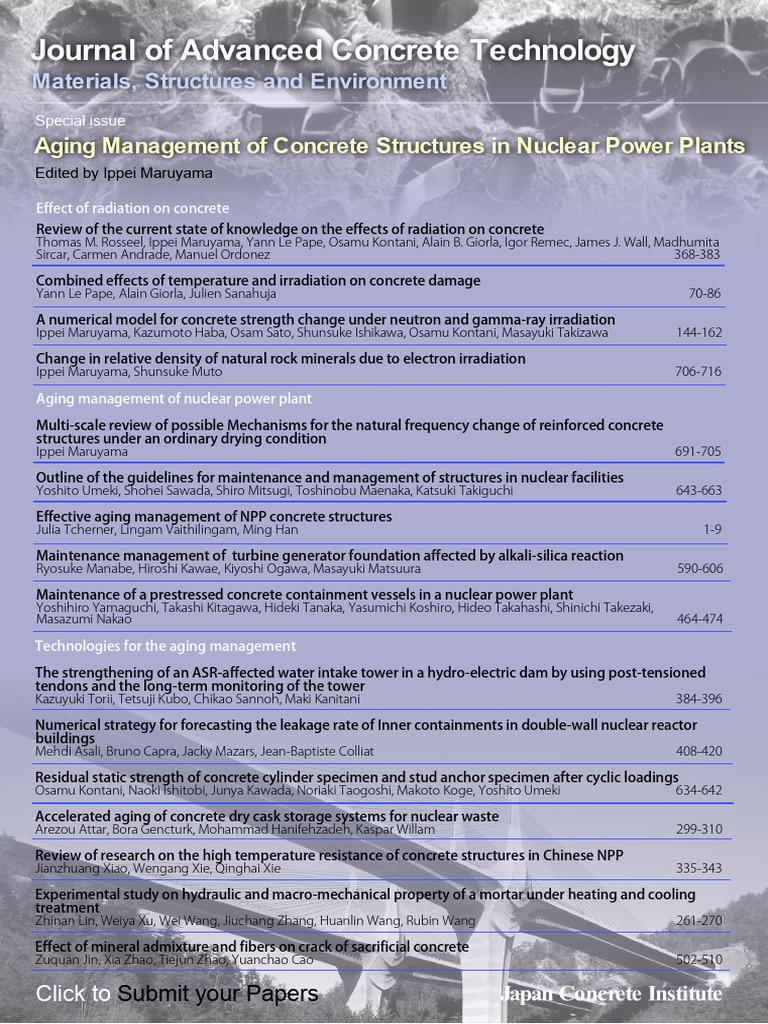 Aging Management of Concrete Structures in Nuclear Power Plants | PDF | Nuclear Power Plant ...