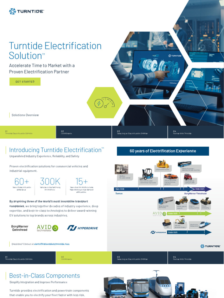 Turntide Electrification Solution Ebook | PDF | Electric Vehicle | Power Inverter