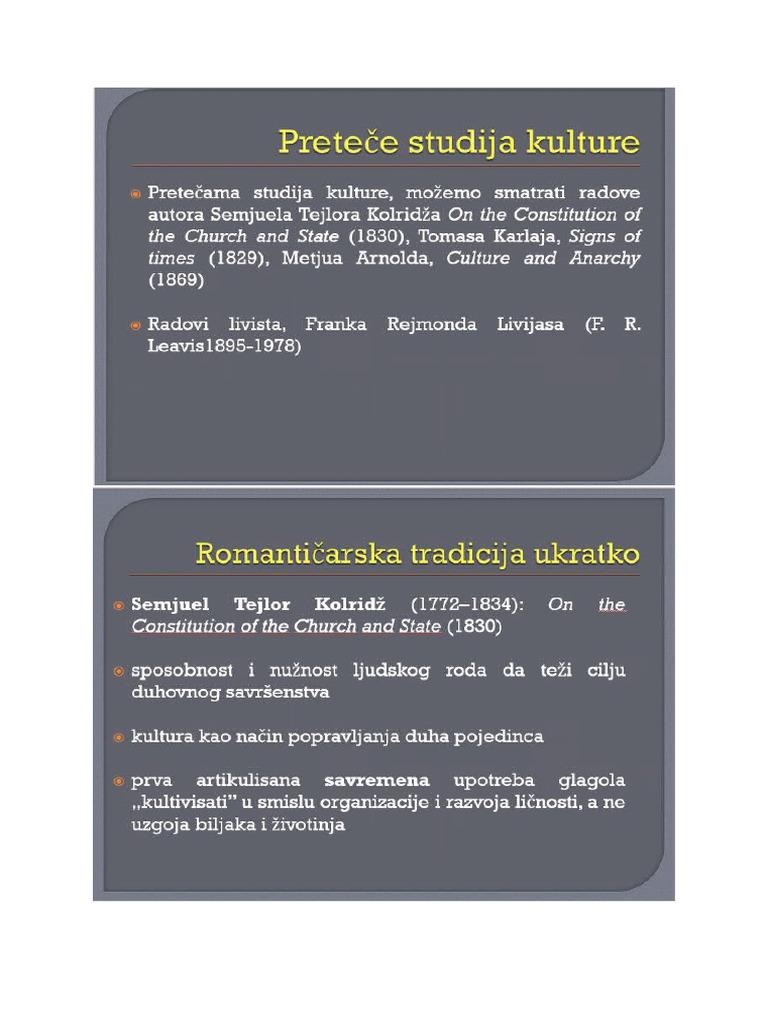 Studije Kulture | PDF