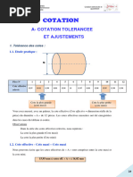 Cotation Tolérancée Et Ajustements | PDF | Ingénierie mécanique