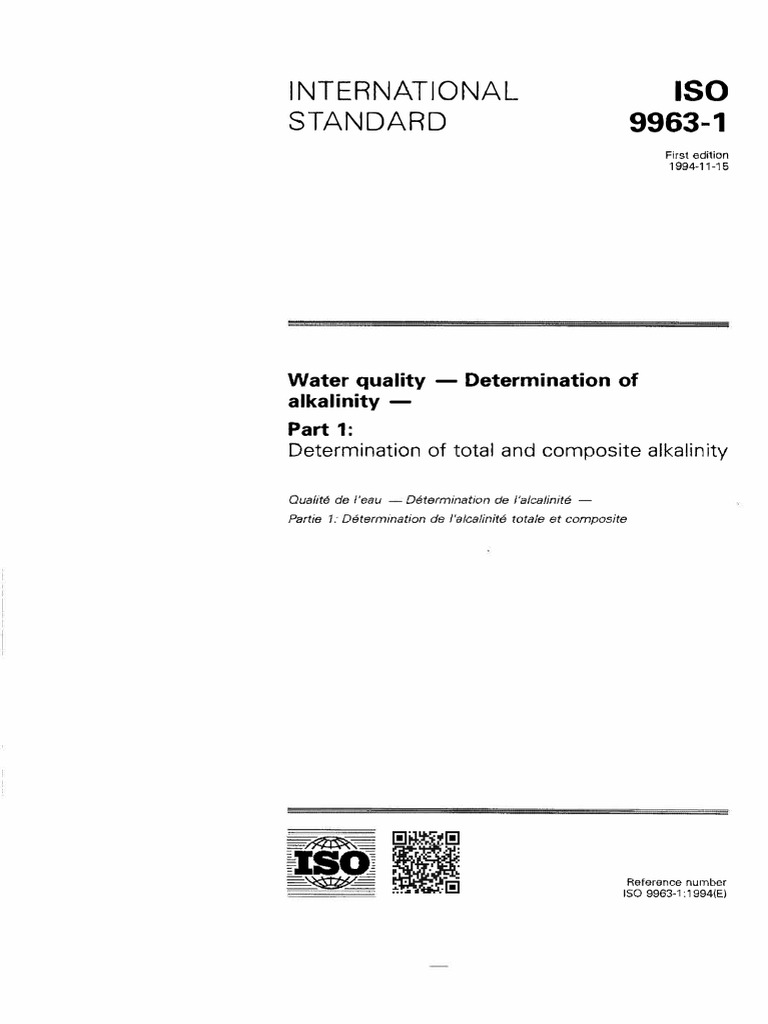 Iso 9963-1-1994 | PDF