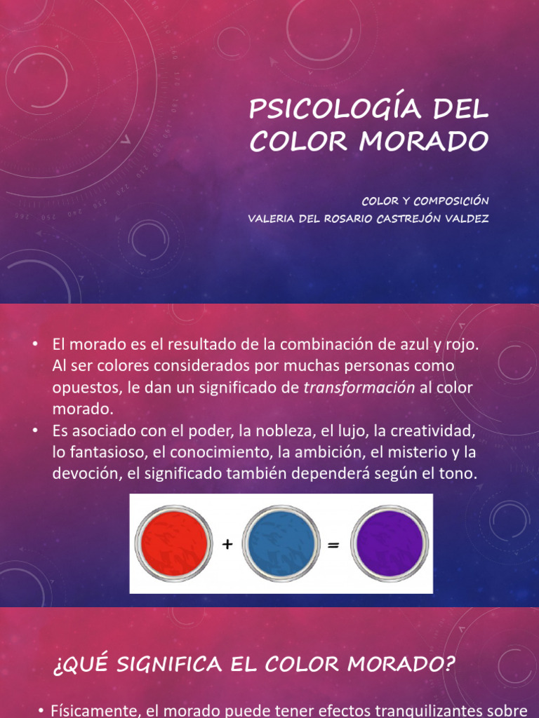 Significado y psicología del color morado | PDF | Arte | Religión y ...
