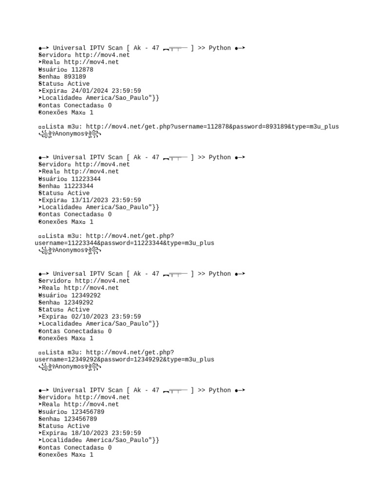 Iptv Coletada Pelo MDM | PDF | Internet