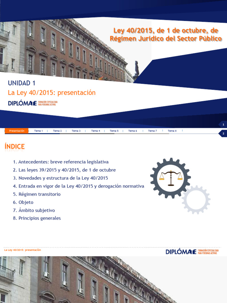 Esquema Ud 1 40-2015 | PDF | Ley administrativa | Estado (política)