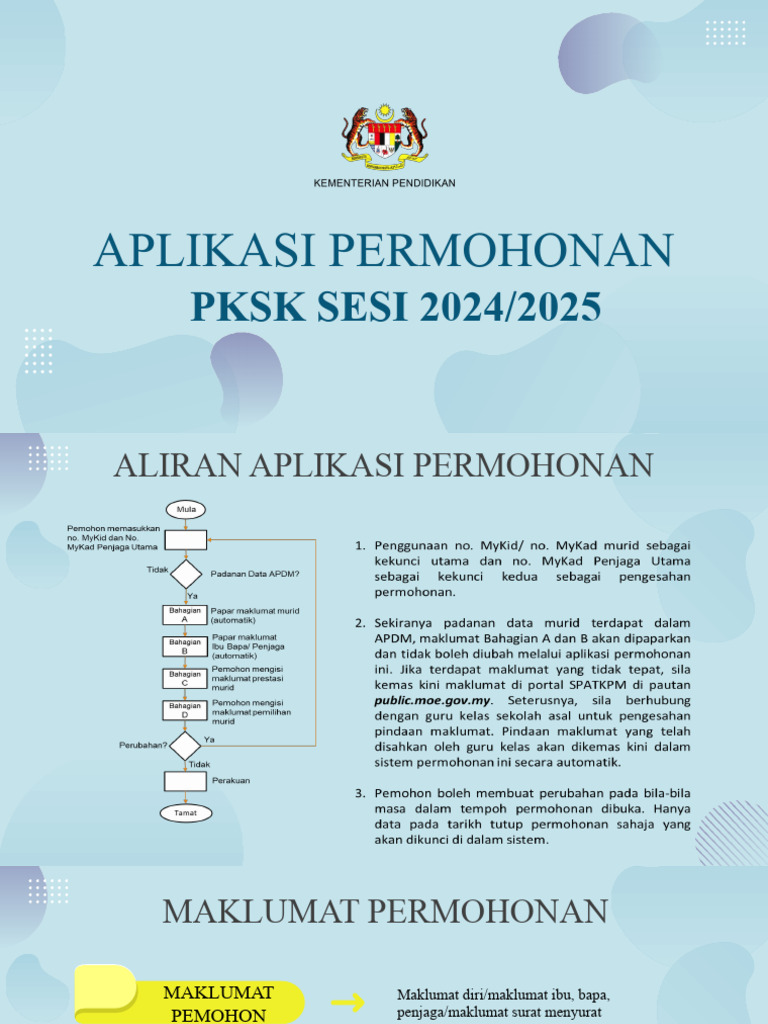Pahang - Aplikasi Permohonan PKSK Tahun 2024 | PDF