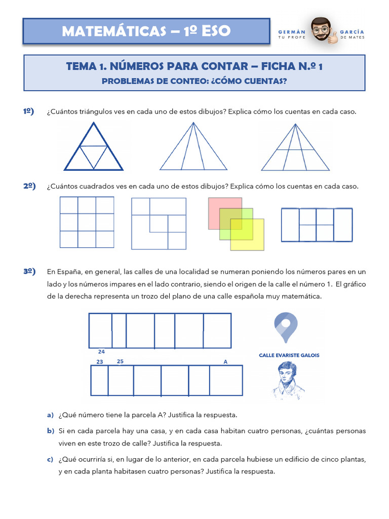Ficha 1. - Conteo | PDF
