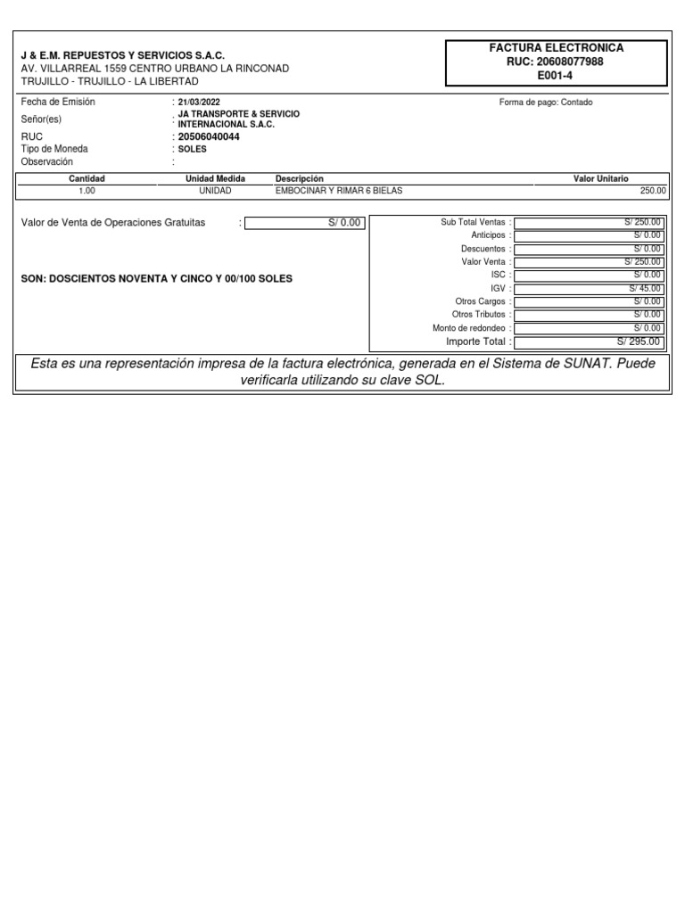 PDF Doc E001 420608077988 | PDF | Pagos | Dinero