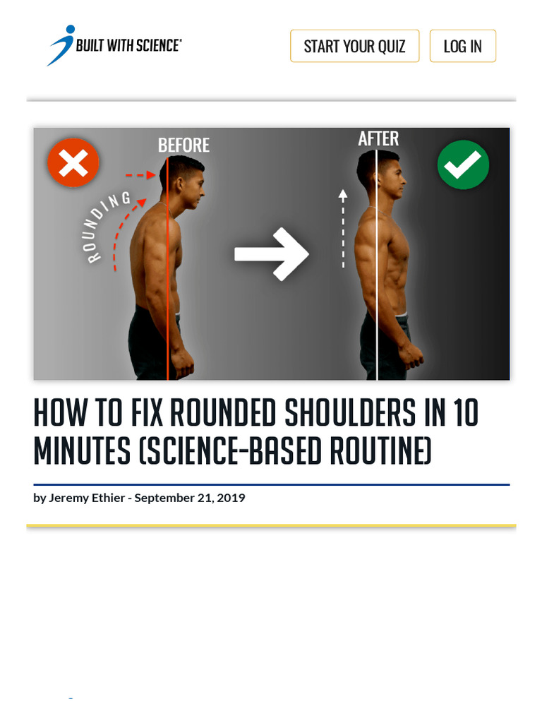 Fixing Rounded Shoulders in 10 Minutes | PDF | Shoulder
