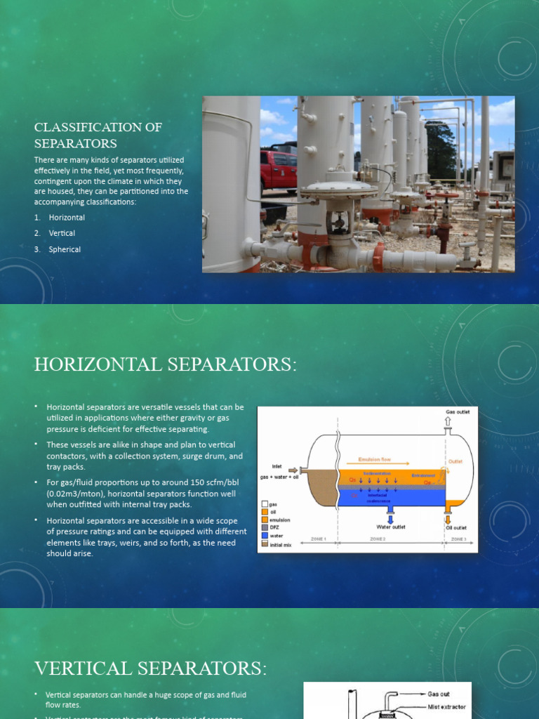 Types of Separators | PDF | Liquids | Applied And Interdisciplinary Physics