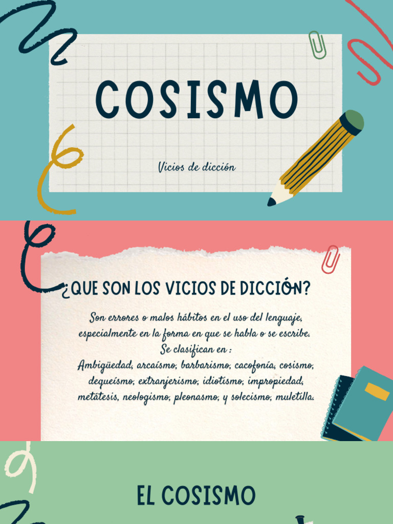 El Cosismo | PDF | Filosofía | Artes del lenguaje y disciplina