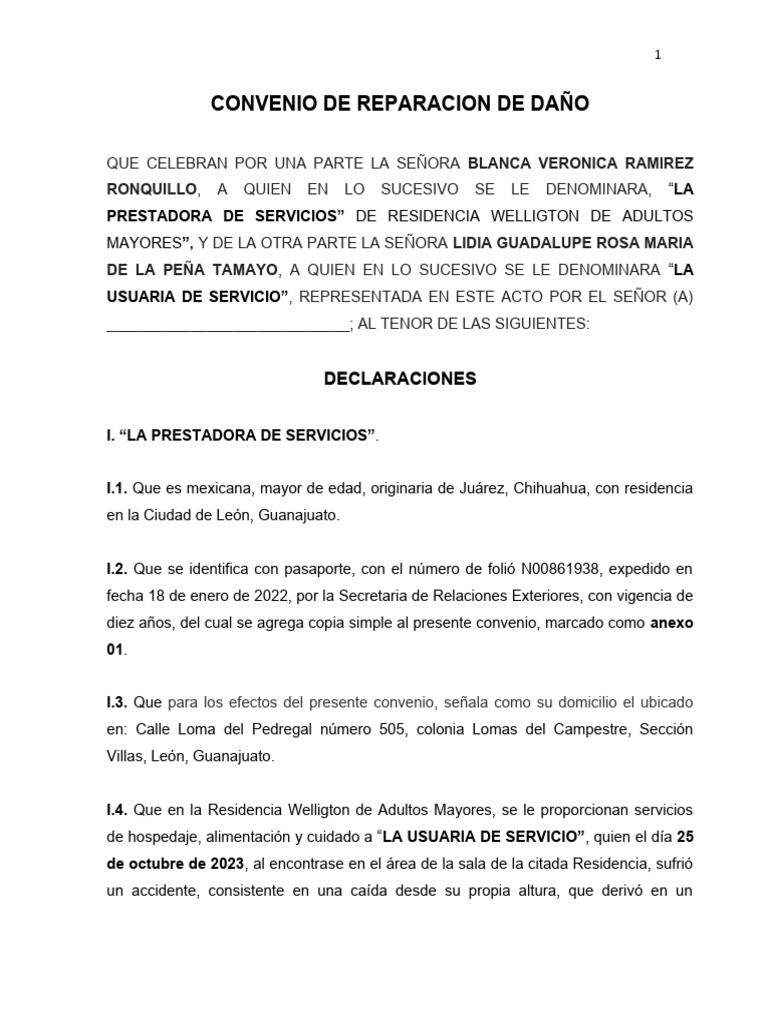 Convenio de Reparacion de Daño | PDF | Justicia | Crimen y violencia