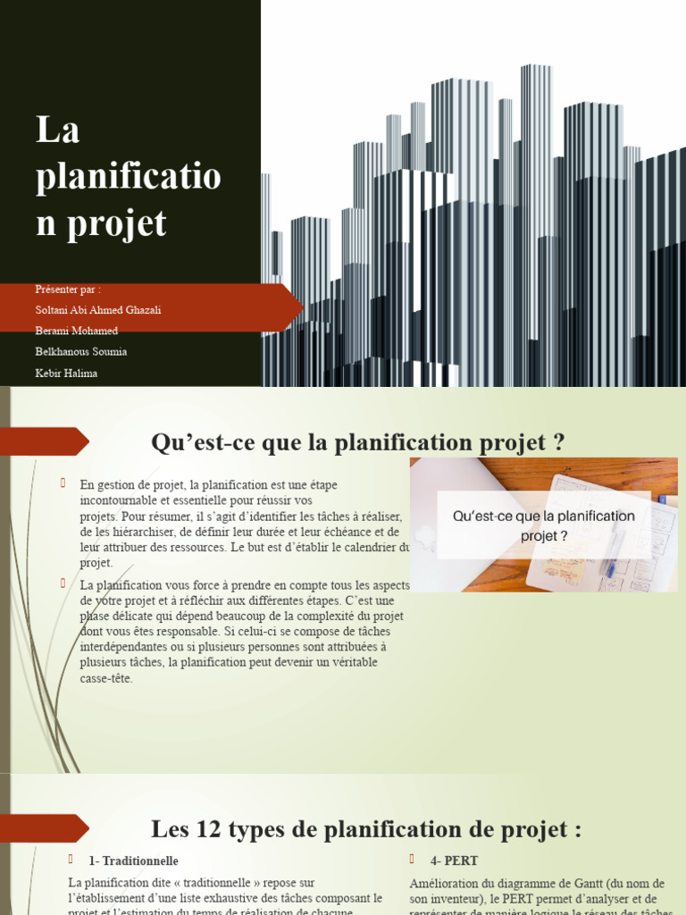 La Planification Projet | PDF | Gestion de projet | Planification