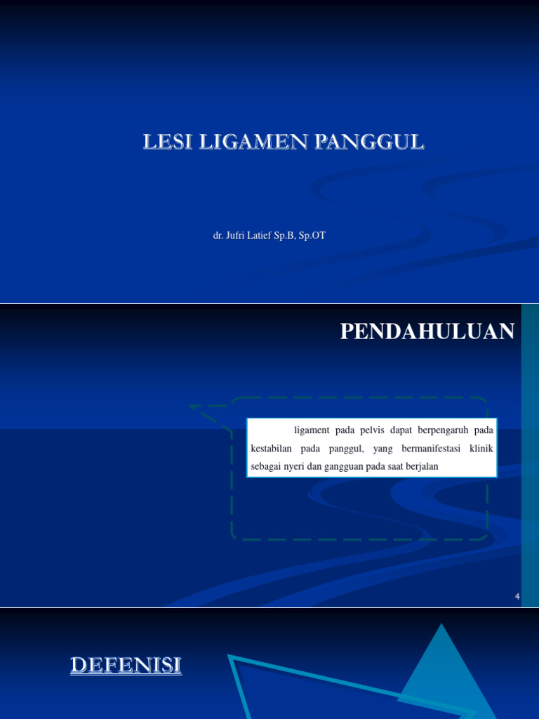 Lesi Pada Ligamentosa Panggul, Displasia Panggul | PDF